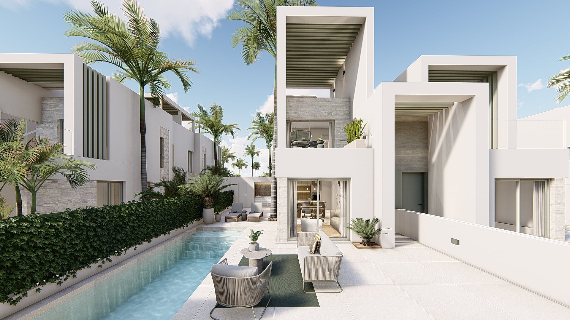 Modern Semi-Detached Villas with Pools in Ciudad Quesada