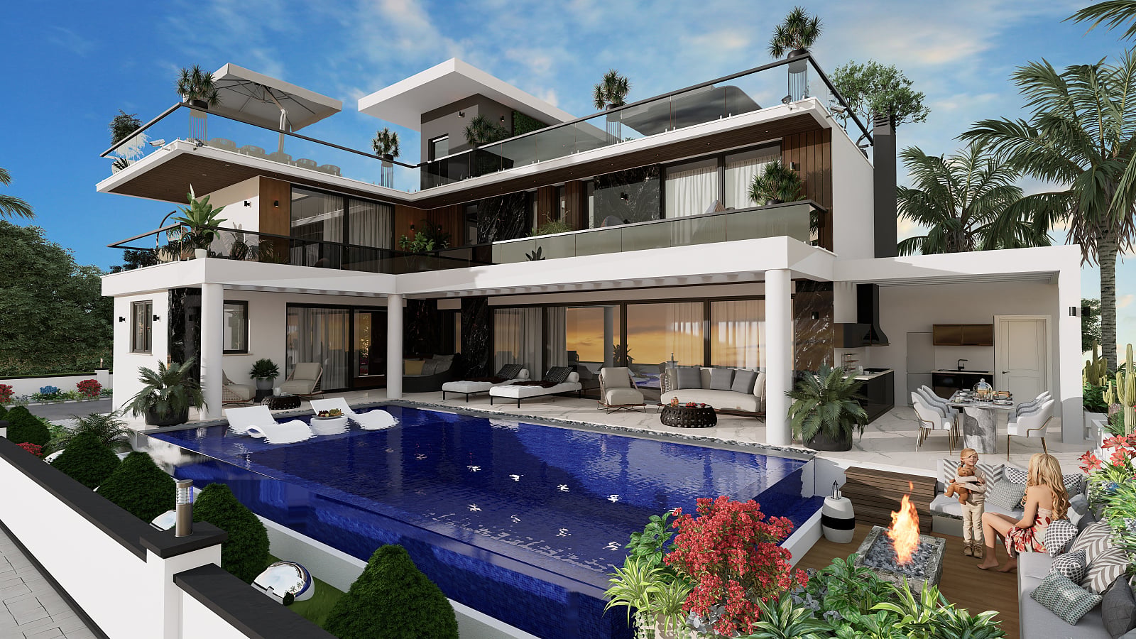 Villa Exceptionnelle Dans le Quartier Populaire à Girne Chypre