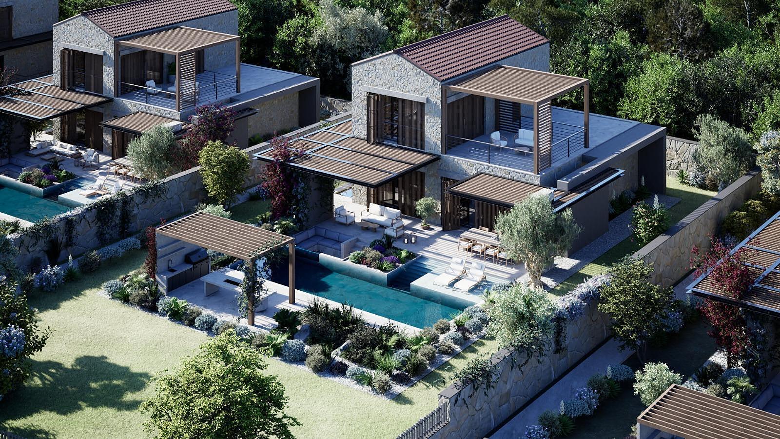 Homes with Private Pools Surrounded by Nature in Bodrum