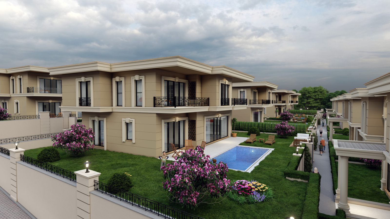 Villas with Pool in a Villa Complex in Buyukcekmece Istanbul