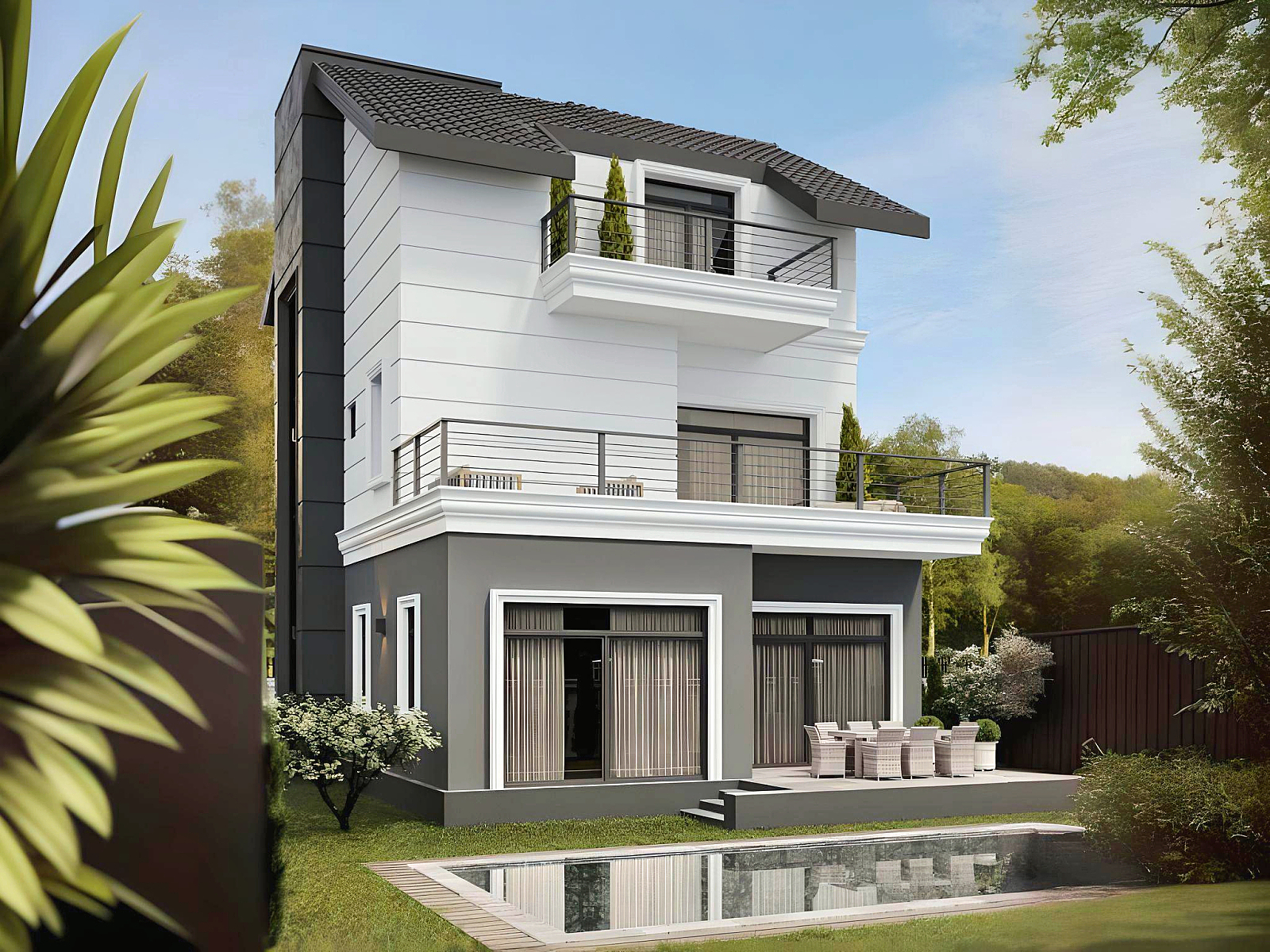 Triplex Villas with Modern Design in Kadriye Neovilla Project