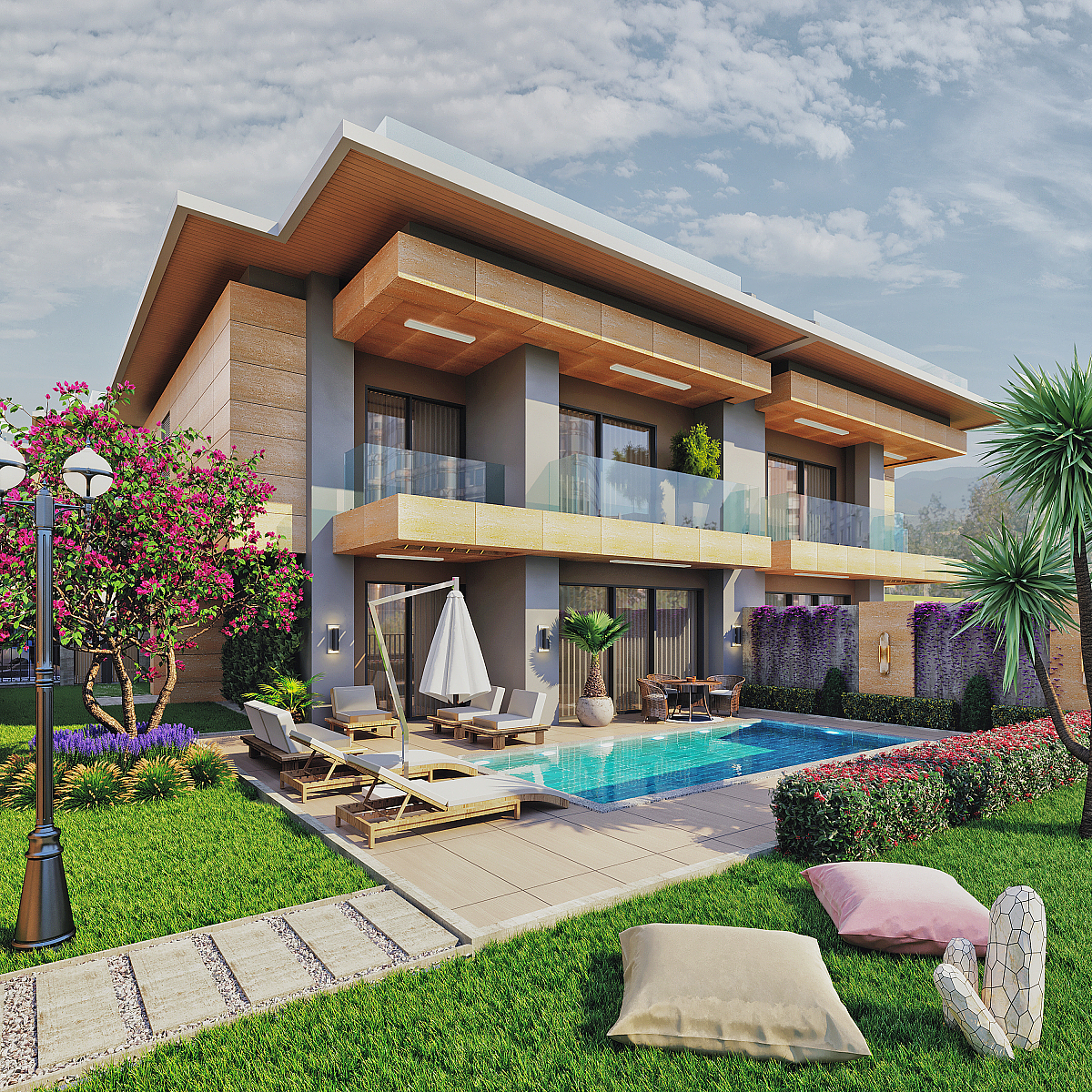 Triplex Villas with Pools and Gardens in Beylikdüzü İstanbul
