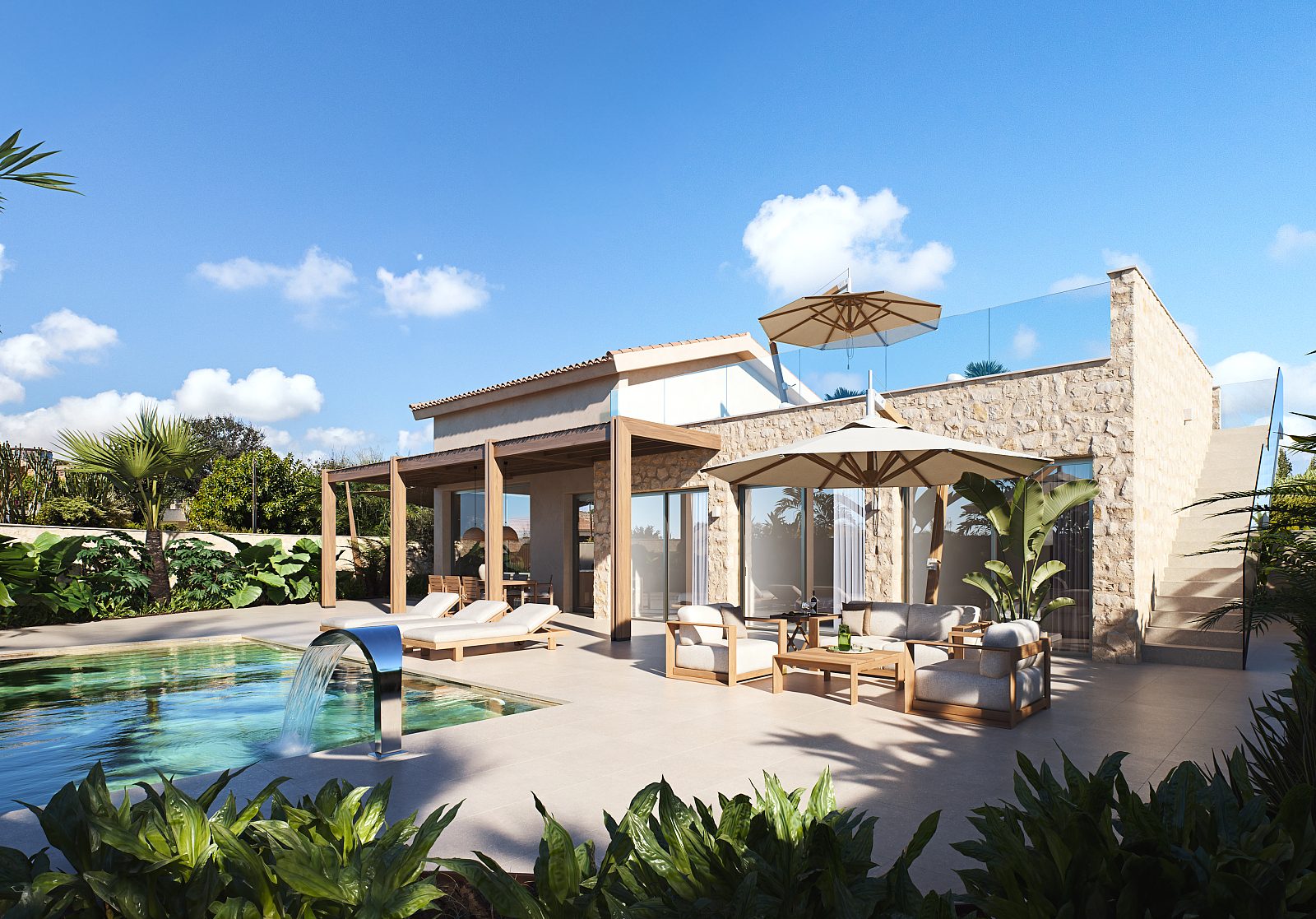 Luxury Single Level Villa with Sea Views in Cabo de Palos Cartagena